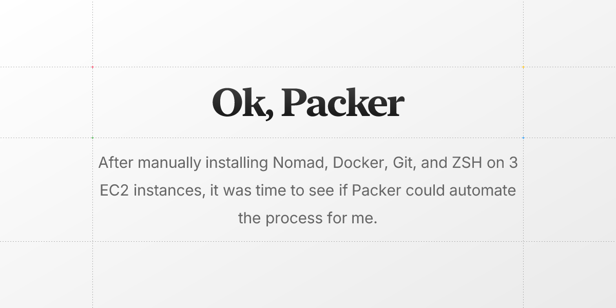 Ok, Packer | Kevin Wang’s Blog